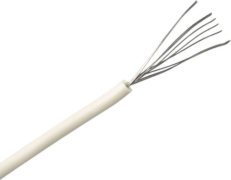 18-Ga Stranded White PVC Coated Wire | Reverb