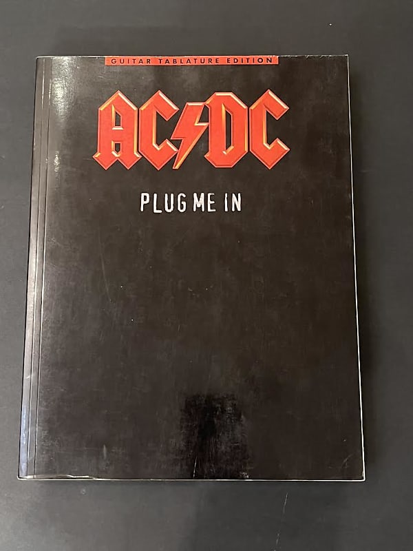 AC/DC Plug Me In Guitar Tablature Edition Book | Reverb