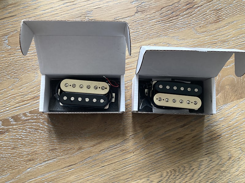 Bare Knuckle VHII Neck & Bridge Pickups, Zebra with | Reverb