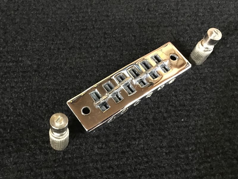 1970's Gibson Harmonica Bridge w/Posts & Inserts | Reverb