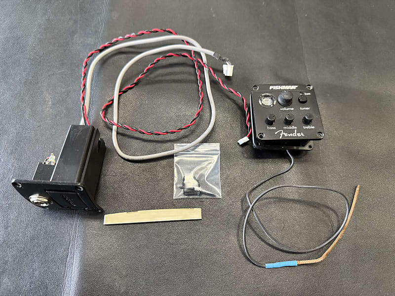 Fender Fishman Acoustic Guitar Piezo Preamp Pickup System - | Reverb