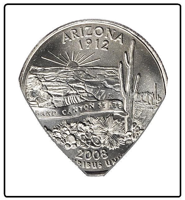 AxeMasters ARIZONA State Quarter Guitar Pick - handmade us | Reverb