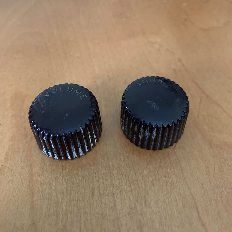 Vintage 1959 Harmony Silvertone Cupcake Knobs Volume & Tone | Reverb