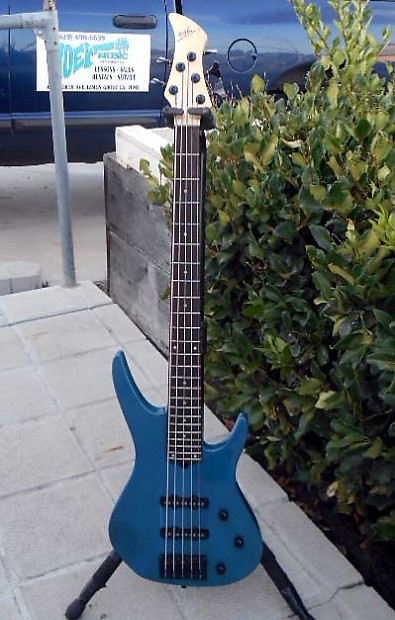 ESH Hero 5 String 2001 Trans Blue | Reverb