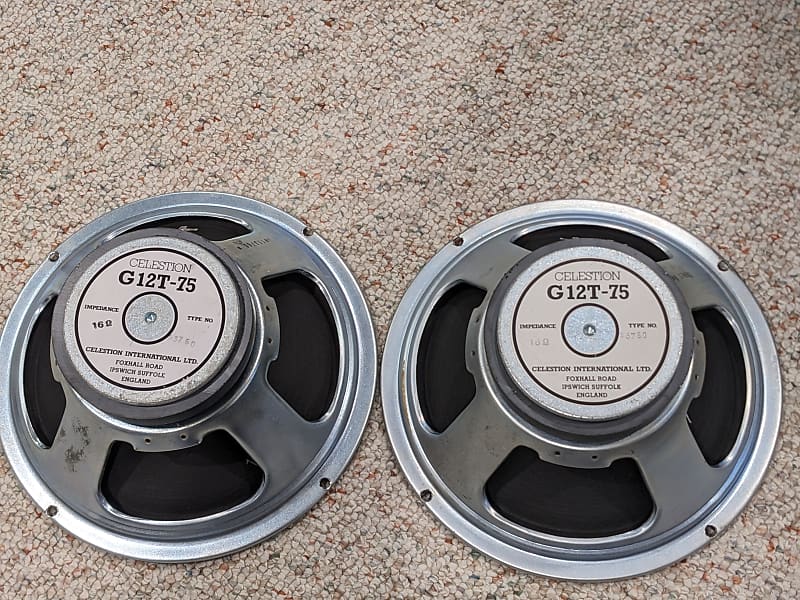 Celestion G12T-75 80s Match Pair | Reverb