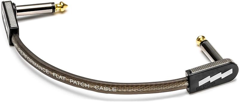 EBS HP-10 Black Gold Flat Premium Patch Cable 3.9 inches | Reverb