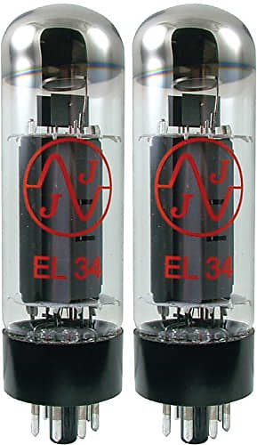 Ruby EL34CZ Power Amp Tube Matched Pair JJ EL34 | Reverb