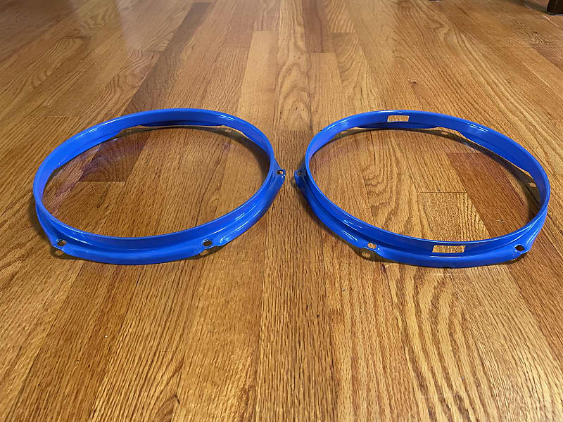 Unbranded 10” inch 6 lug six lugs Blue Triple Flanged Blue | Reverb
