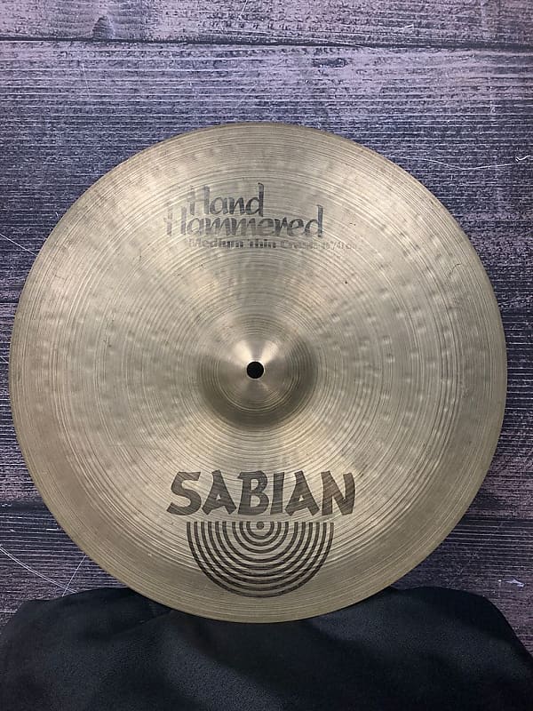 Sabian Hand Hammered Medium Thin Crash 16" Crash Cymbal | Reverb