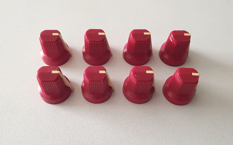 Original Fender Red Knobs - 80s-90s (Red Knob Amp) | Reverb