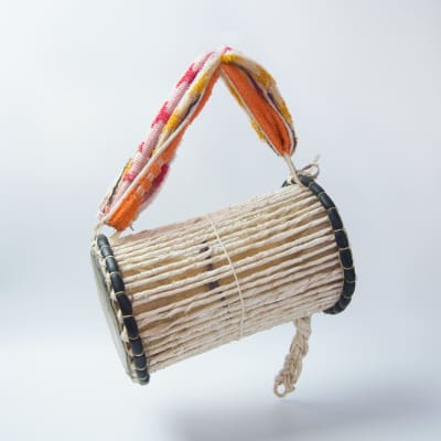 Authentic Nigerian Talking Drum Gangan Medium with Beater | Reverb UK