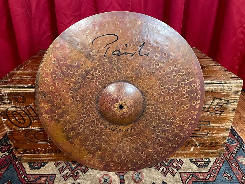 21" Paiste Signature Dark Dry Ride Cymbal Mark I 2424g *Video | Reverb