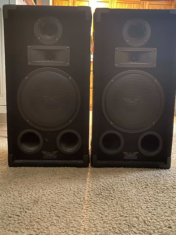 Jensen JP1200 3-Way Bass Reflex Passive DJ Speakers Pair | Reverb