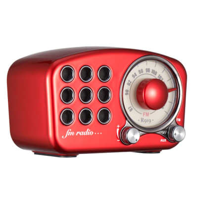 Vintage Radio - Red | Reverb