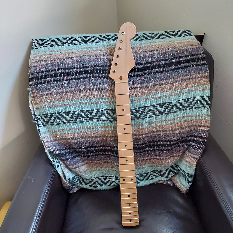 Musikraft Stratocaster, neck rift sawn maple, 4A flame maple, | Reverb