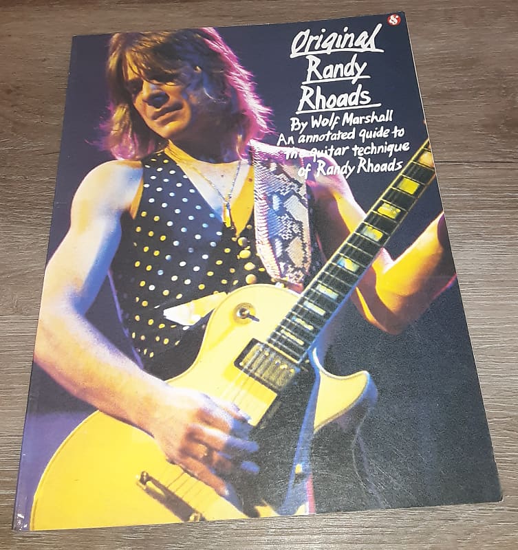 ORIGINAL RANDY RHOADS - GUITAR TAB BOOK - TABLATURE - MUSIC | Reverb