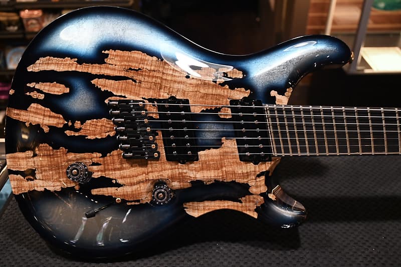 PRS Private Stock Custom 24 7-String Multi-Scale Spalted | Reverb