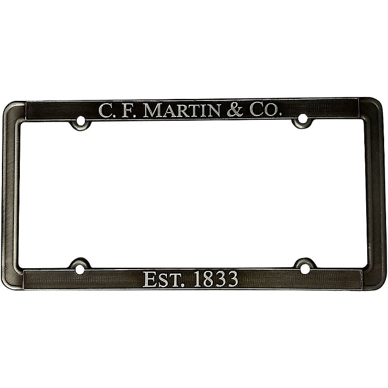 Martin Pewter License Plate Frame | Reverb