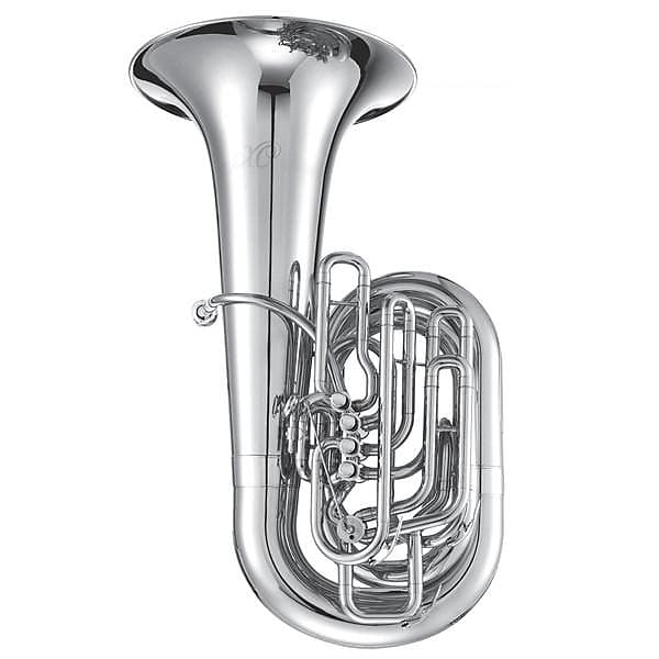 Jupiter XO Professional C Tuba 5 Valve Silver Plated, 1680S | Reverb