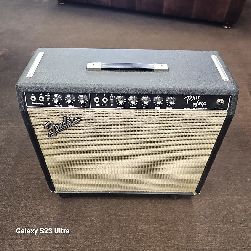Fender Pro Blackface 1963 Tube Reverb added. | Reverb