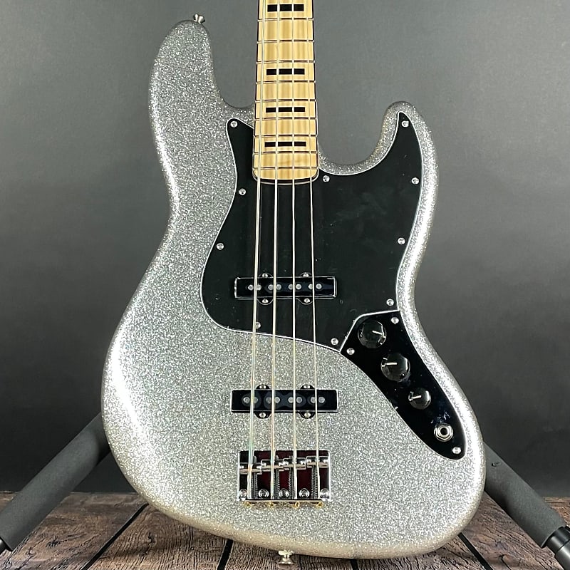 Fender Limited Edition Mikey Way Jazz Bass, Maple- Silver | Reverb