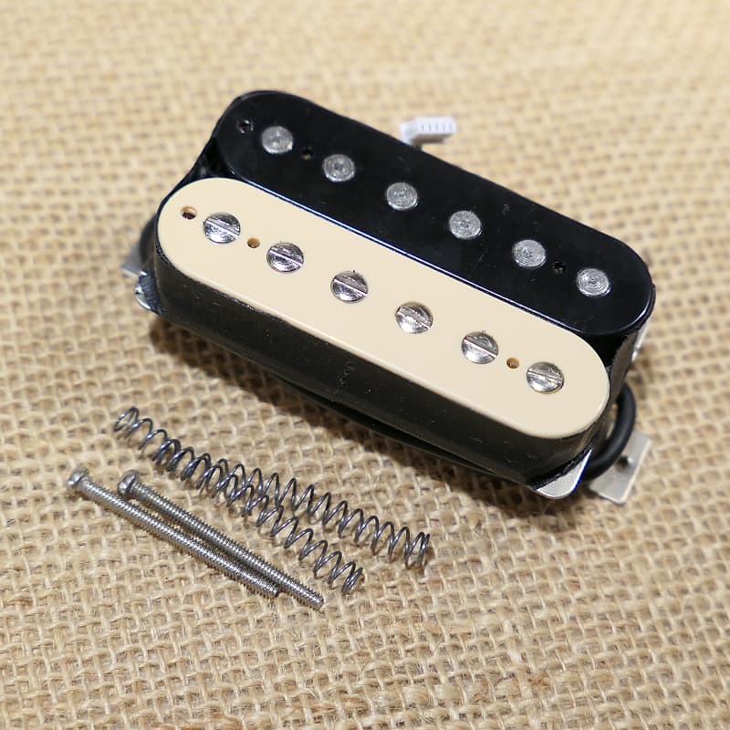 Gibson 61 Pickup Bridge Zebra Black Cream Quick Solderless | Reverb