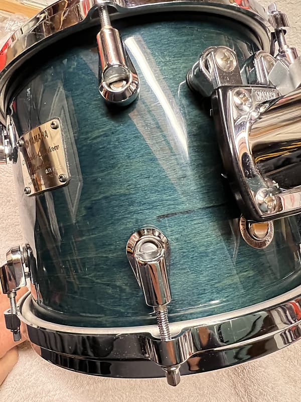 Yamaha Maple Custom Absolute Nouveau 10” Tom 2009 Sea Blue | Reverb