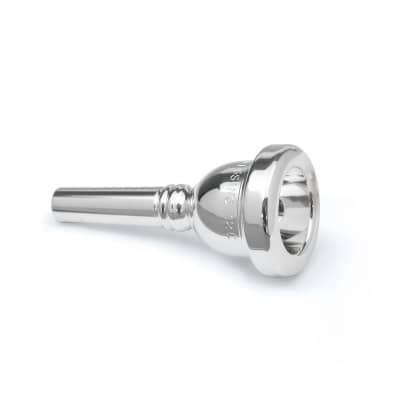 [C] Bach 12C Trombone Mouthpiece Small Shank Silver Plated | Reverb