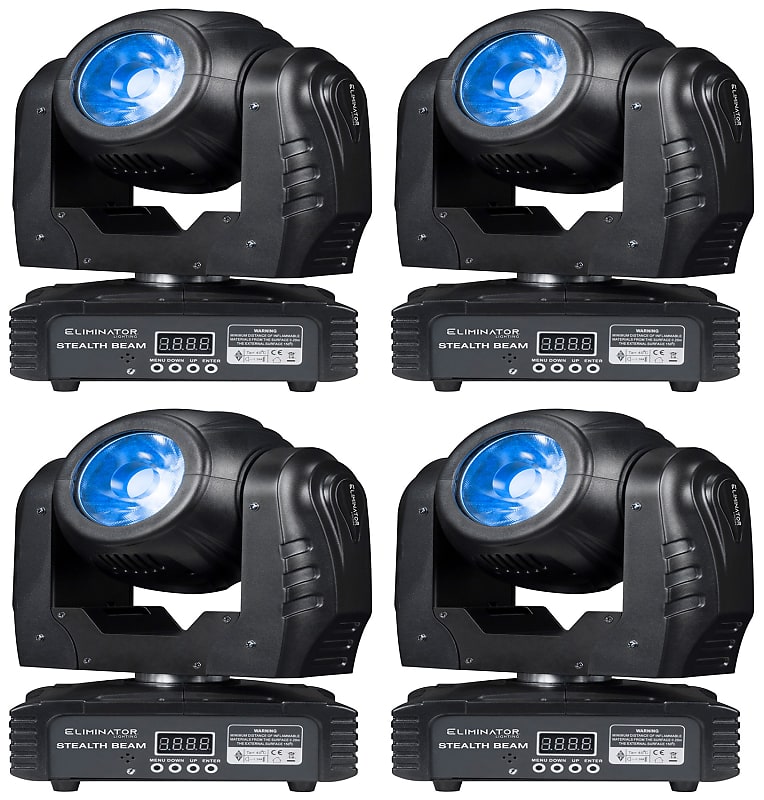 (4) American DJ Eliminator Stealth Beam 60W RGBW LED DMX | Reverb