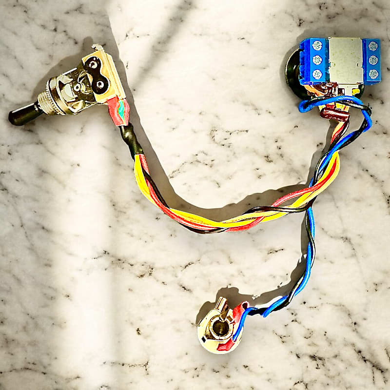 2 Humbuckers 1 Vol Solderless Harness Coil Split 500k Push | Reverb