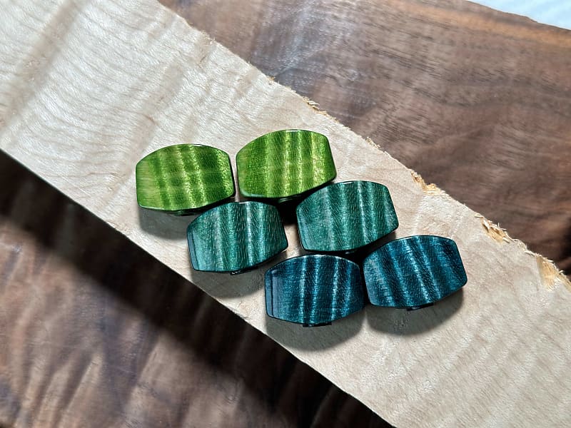 Laguna Fade Curly Maple Tuner Buttons For Prs Phase Iii Reverb