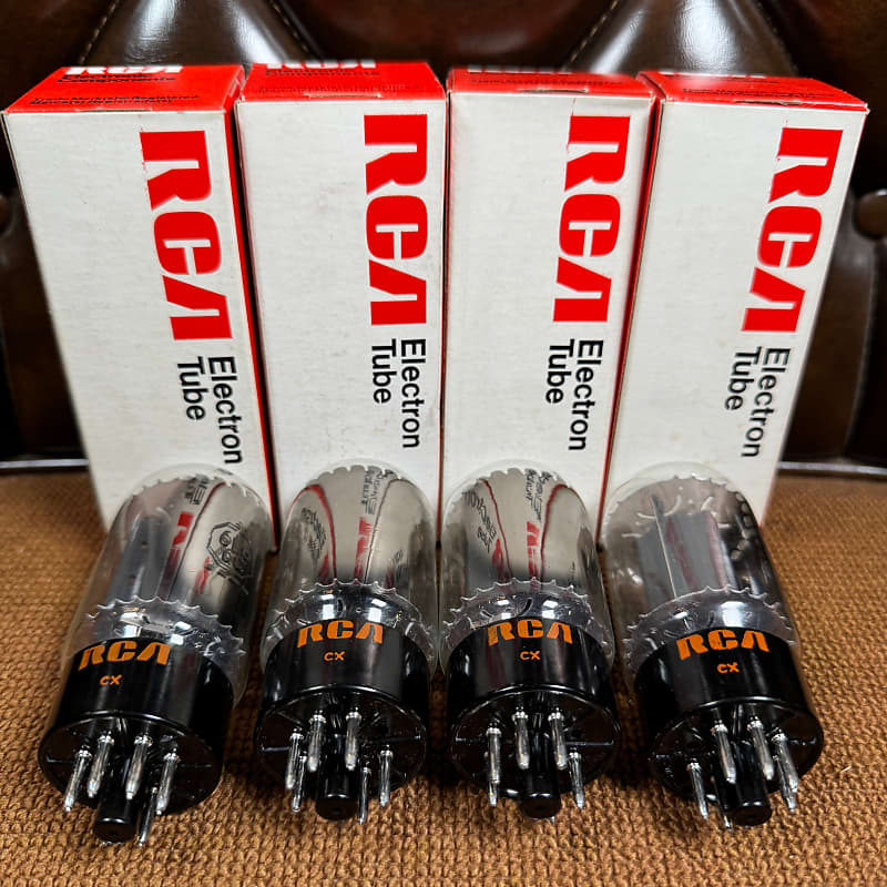 Vintage NOS RCA 6L6GC Amplifier Power Tubes Quartet Black | Reverb UK