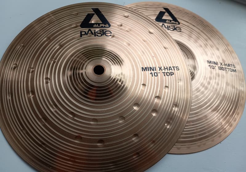 VIDEO! Paiste Alpha Mini X-Hats (Hi-Hats) 440g / 664g | Reverb