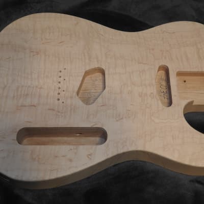 Unfinished Telecaster Body Book Matched Flame Maple Top 2 | Reverb