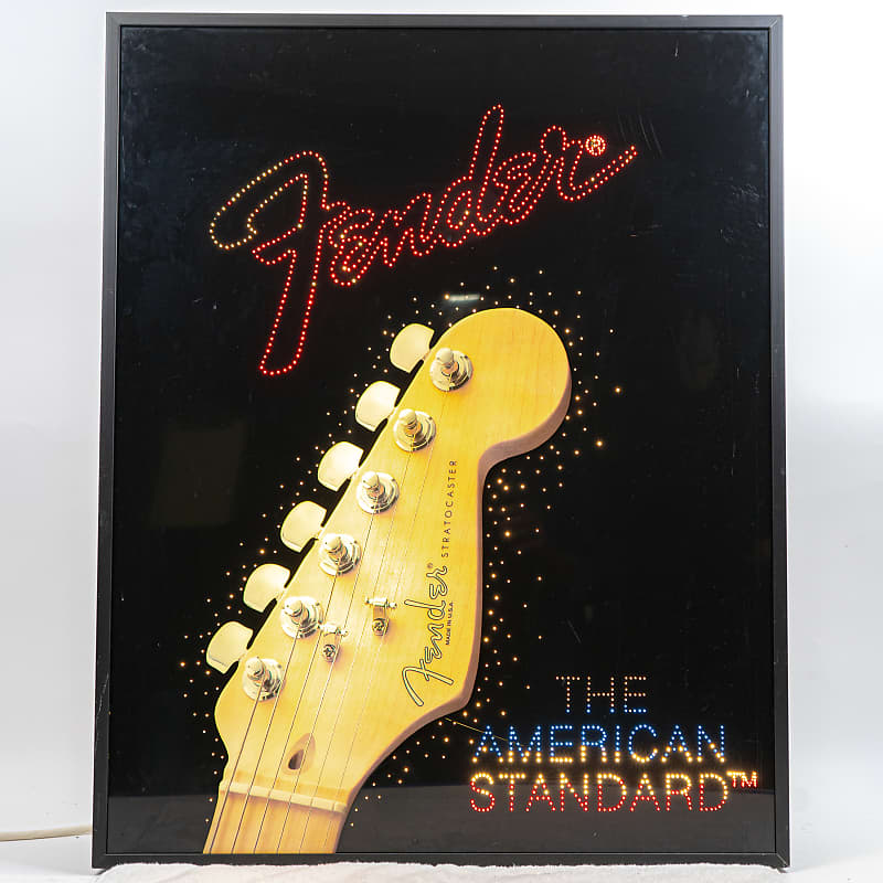 Fender Promo Fiber Optic Lighted String Sign (1998) - The | Reverb UK