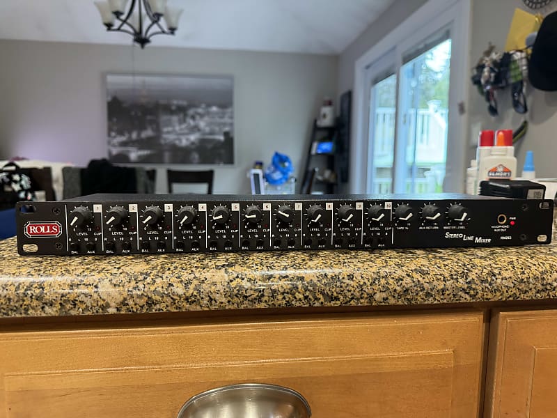 Rolls RM203 1U Rackmount 10 Channel Stereo Line Mixer 1 Space | Reverb