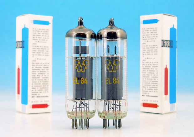 Premium EL84 Funkwerk Erfurt Electrically Matched RFT Pair | Reverb
