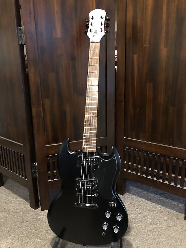 Epiphone SG Goth G400 XII 2004-2005 - Satin Black | Reverb Australia