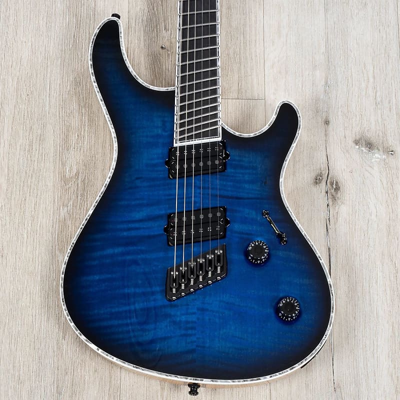 Mayones Regius VF BKP 6 Multi-Scale Guitar, Ebony Fretboard, | Reverb