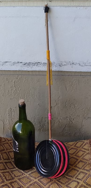 Modified portable earth bow (gutbucket/gayumba/tingotalango) | Reverb