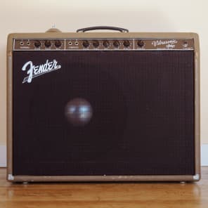 1961 Fender Vibrasonic Vintage Pre-CBS Tube Amp Brownface 1961 Fender Vibrasonic Vintage Pre-CBS Tube Amp Brownface