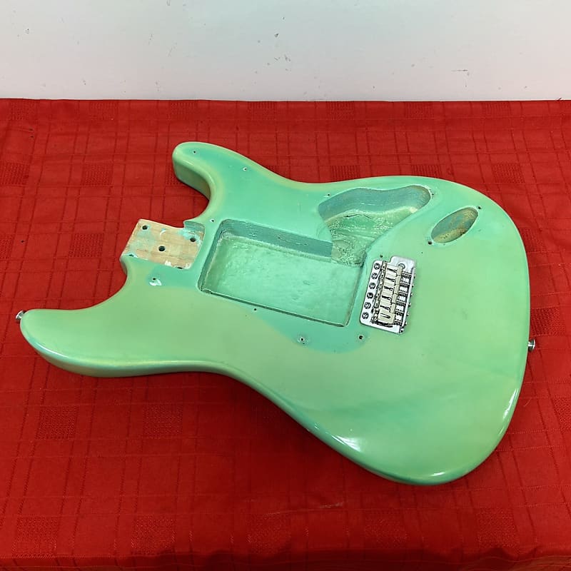 Unbranded Stratocaster-Style Body - Green | Reverb