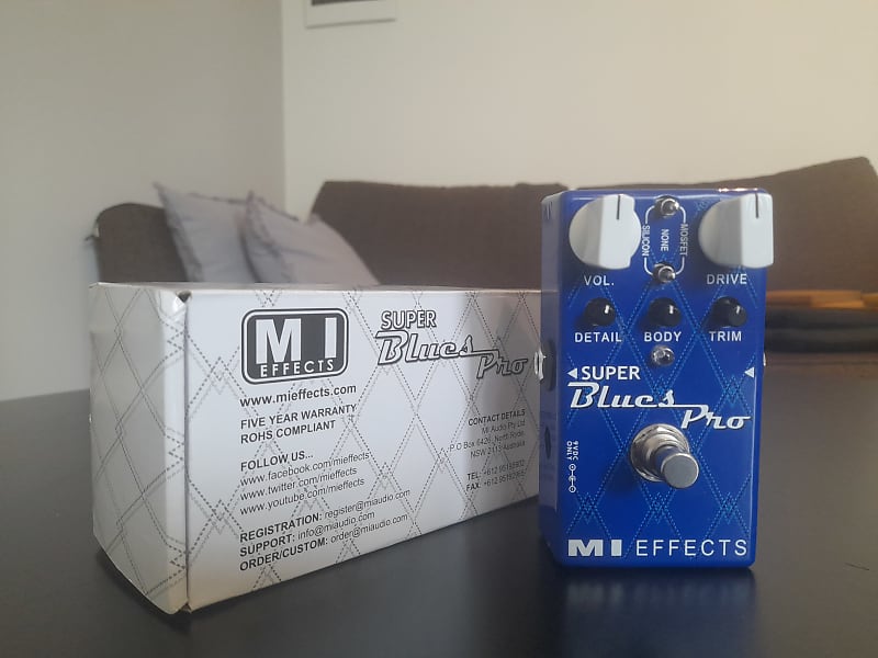 MI Effects Super Blues Pro Overdrive 2010s - Blue | Reverb