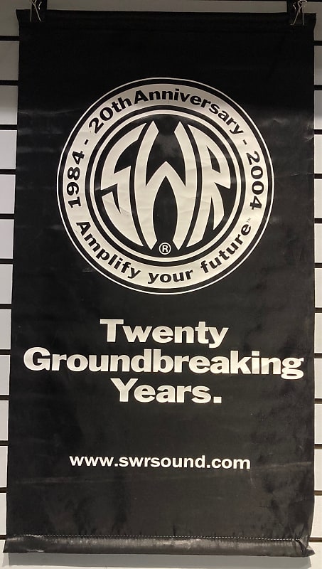 SWR Bass Acoustic Amp Dealer Banner Sign Display | Reverb