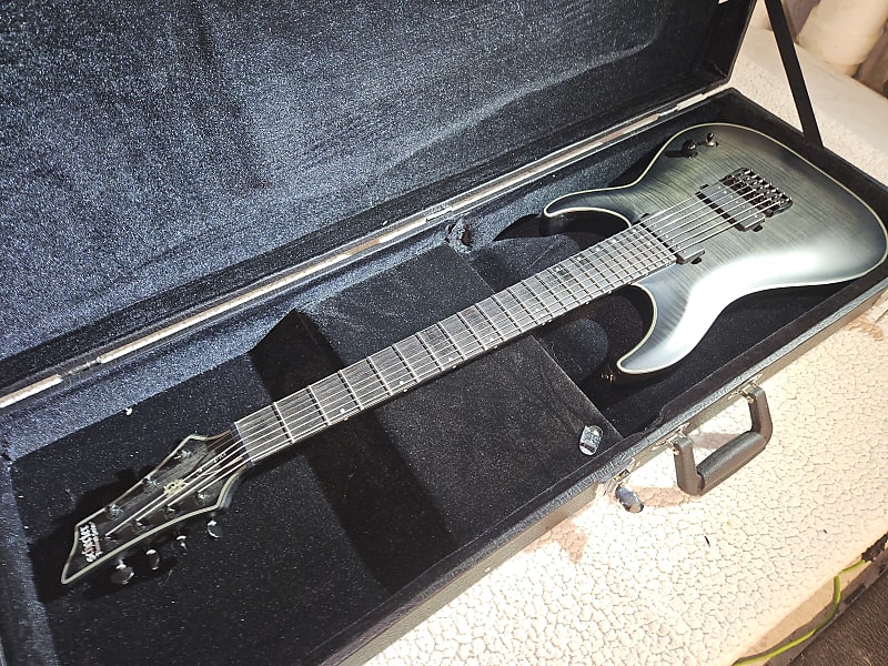 Schecter 7 string guitar Signature model, with hardshell case | Reverb