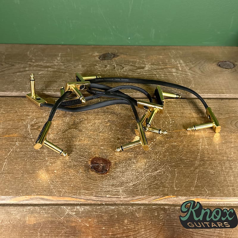 Rockboard Flat Patch 1/4" TS Instrument Cable - 2010s - Black | Reverb