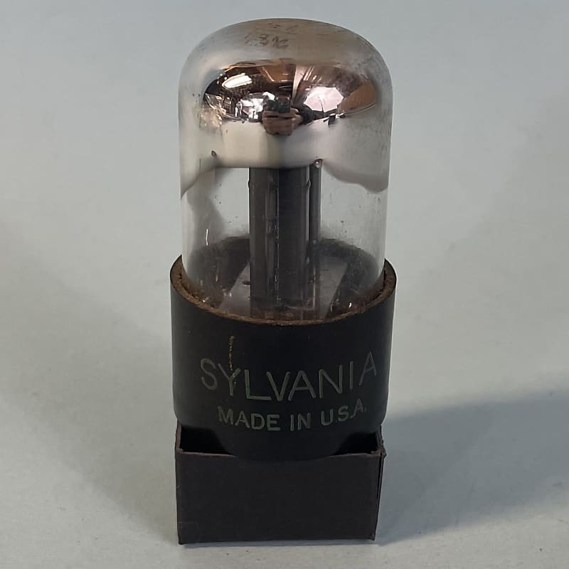 1950s Sylvania 6SN7GT Vintage Black Plate Chrome Top Preamp | Reverb