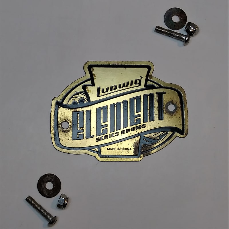 Ludwig Element Series Badge w/Mounting Hardware | Reverb