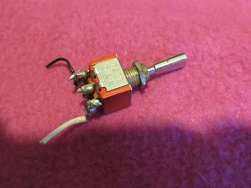 vintage USA mini toggle 3-way switch C&K 7211 for guitar | Reverb