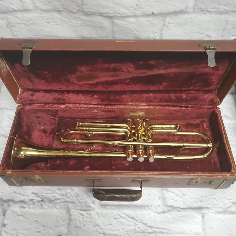 Harry Pedler and Suns American Triumph trumpet with case | Reverb